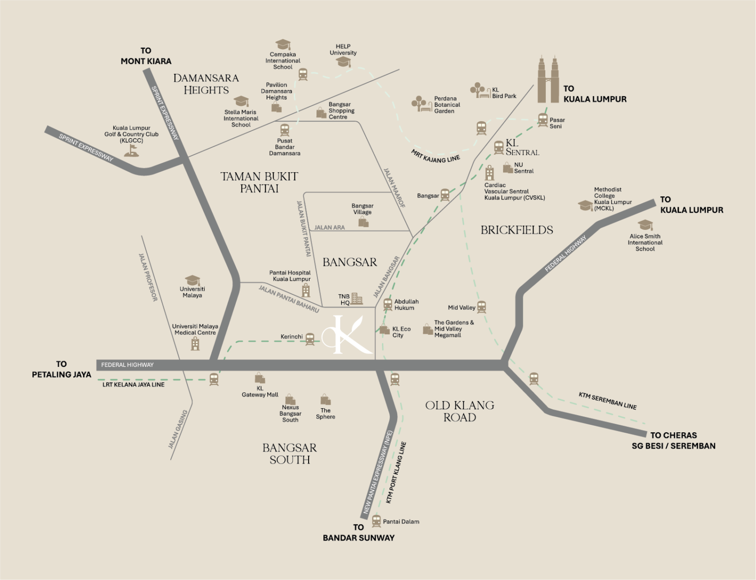 Khaya Residences Bangsar | Near LRT, Mid Valley & KL Sentral